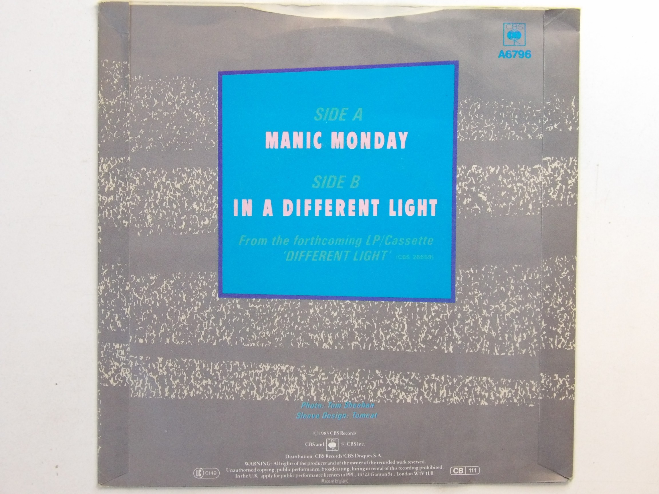 Bangles: Manic Monday 1985 EX+ 7″