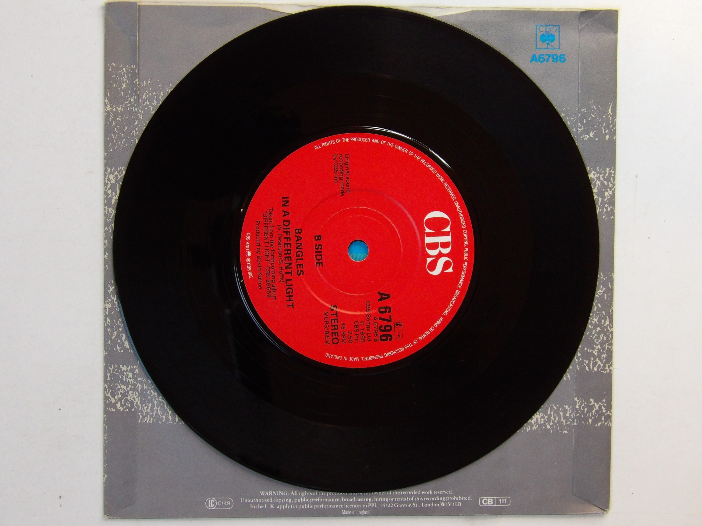 Bangles: Manic Monday 1985 EX+ 7″