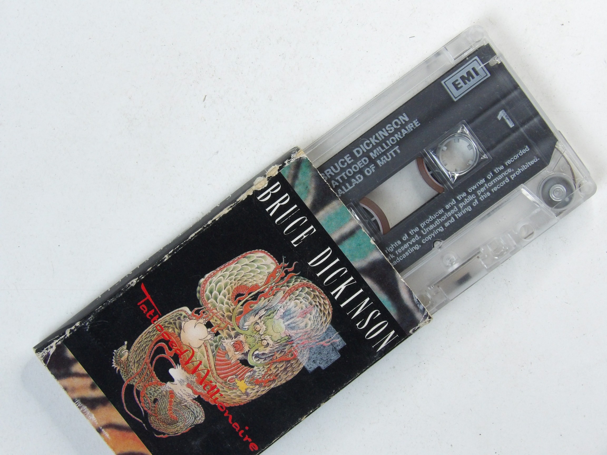 Bruce Dickinson: Tattooed Millionaire 1990 Cassette Single/Cassingle