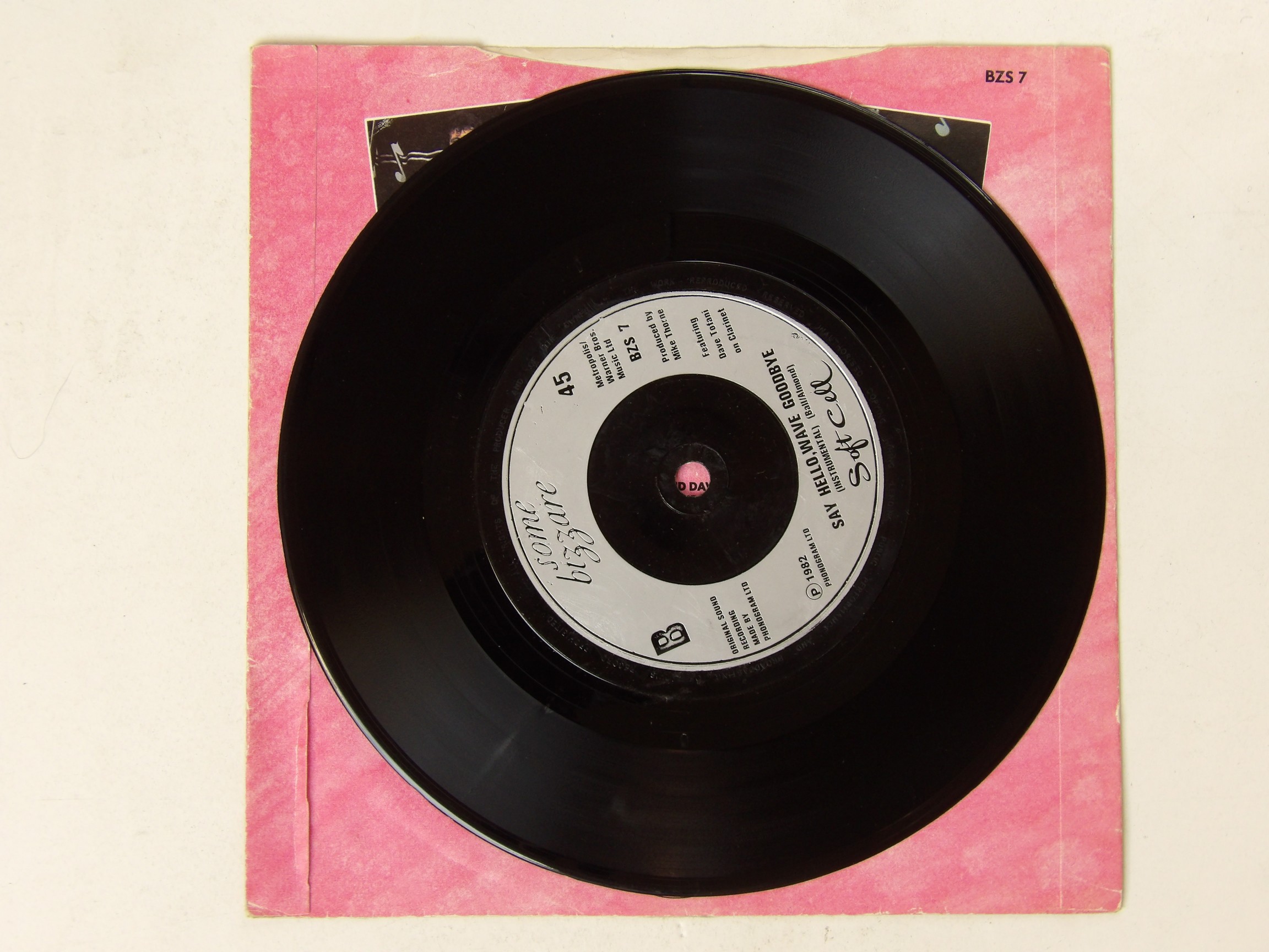 Soft Cell: Say hello Wave Goodbye 1982 EX+ 7″